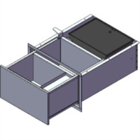 10″ High Transaction Drawer With Cash Tray | Bulletproof Cash Drawers