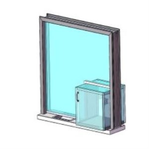 Stainless Steel Windows | Transaction Frame Package Receiver