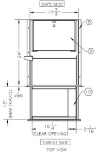 10″ High Transaction Drawer With Cash Tray | Bulletproof Cash Drawers
