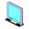 Aluminum Transaction Frame | Ballistic Glass Window
