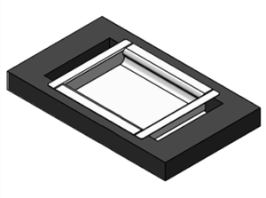 10″X 12″ Two-Sided Recessed Deal Tray | Bulletproof Windows