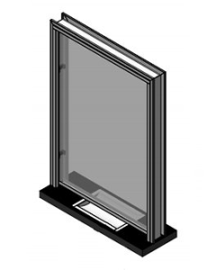 Bullet Resistant Hollow Metal Split Frame Windows | Ballistic Grade Glass